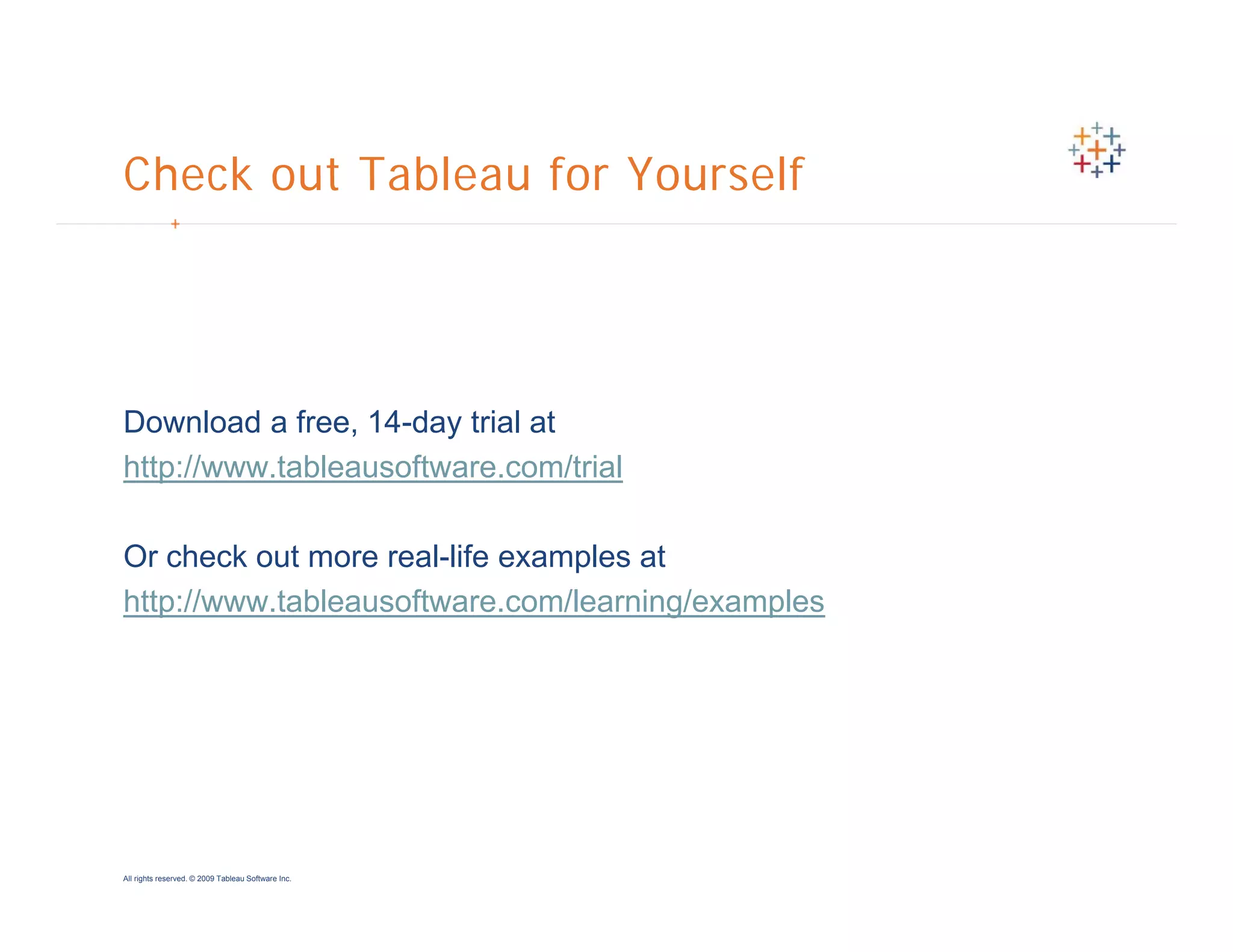 Who Is Tableau Software For? | PPT
