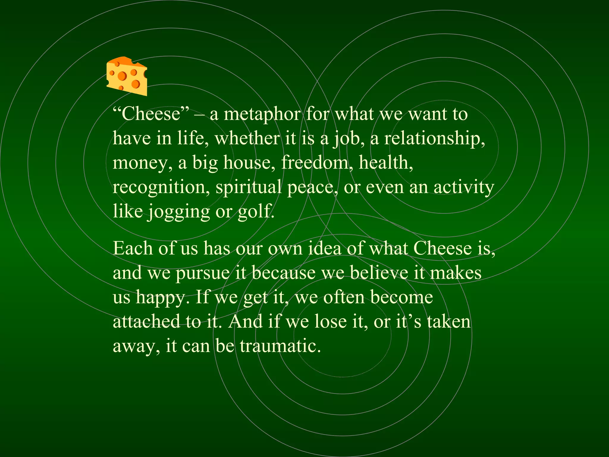 Who moved my cheese | PPS