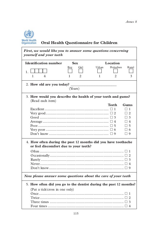 Who oral-health-surveys-basic-methods-5th-edition-2013