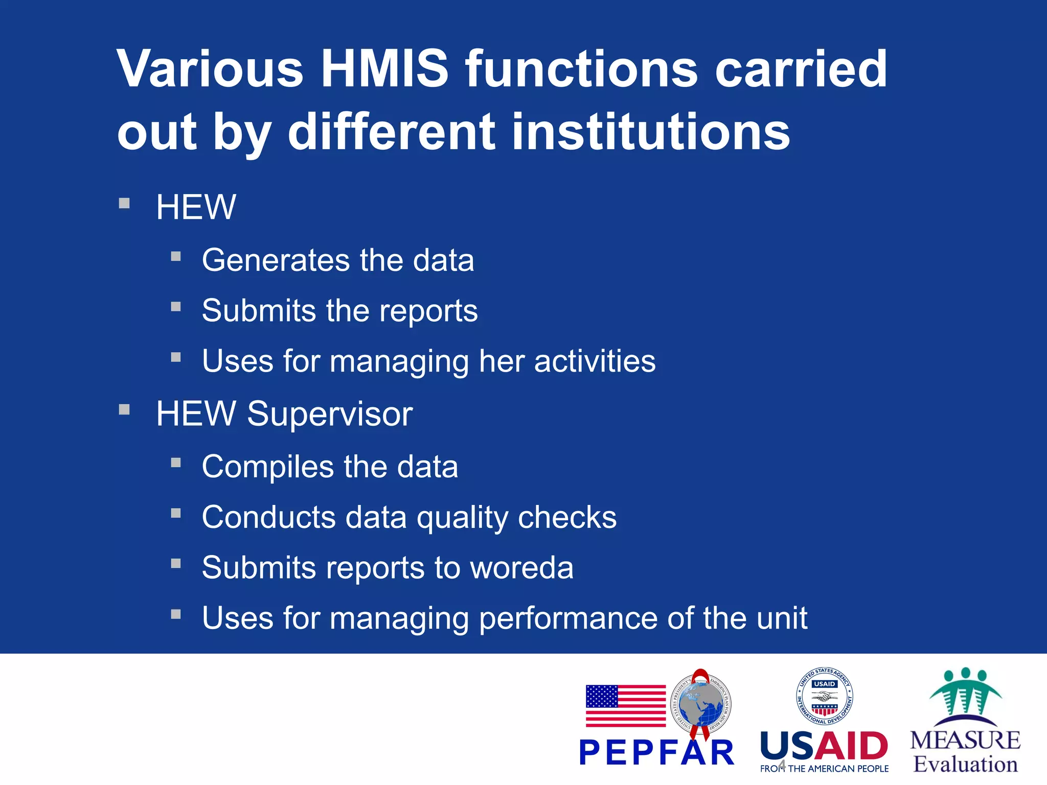 Health Management Information System in Ethiopia: Who Owns the HMIS | PPT
