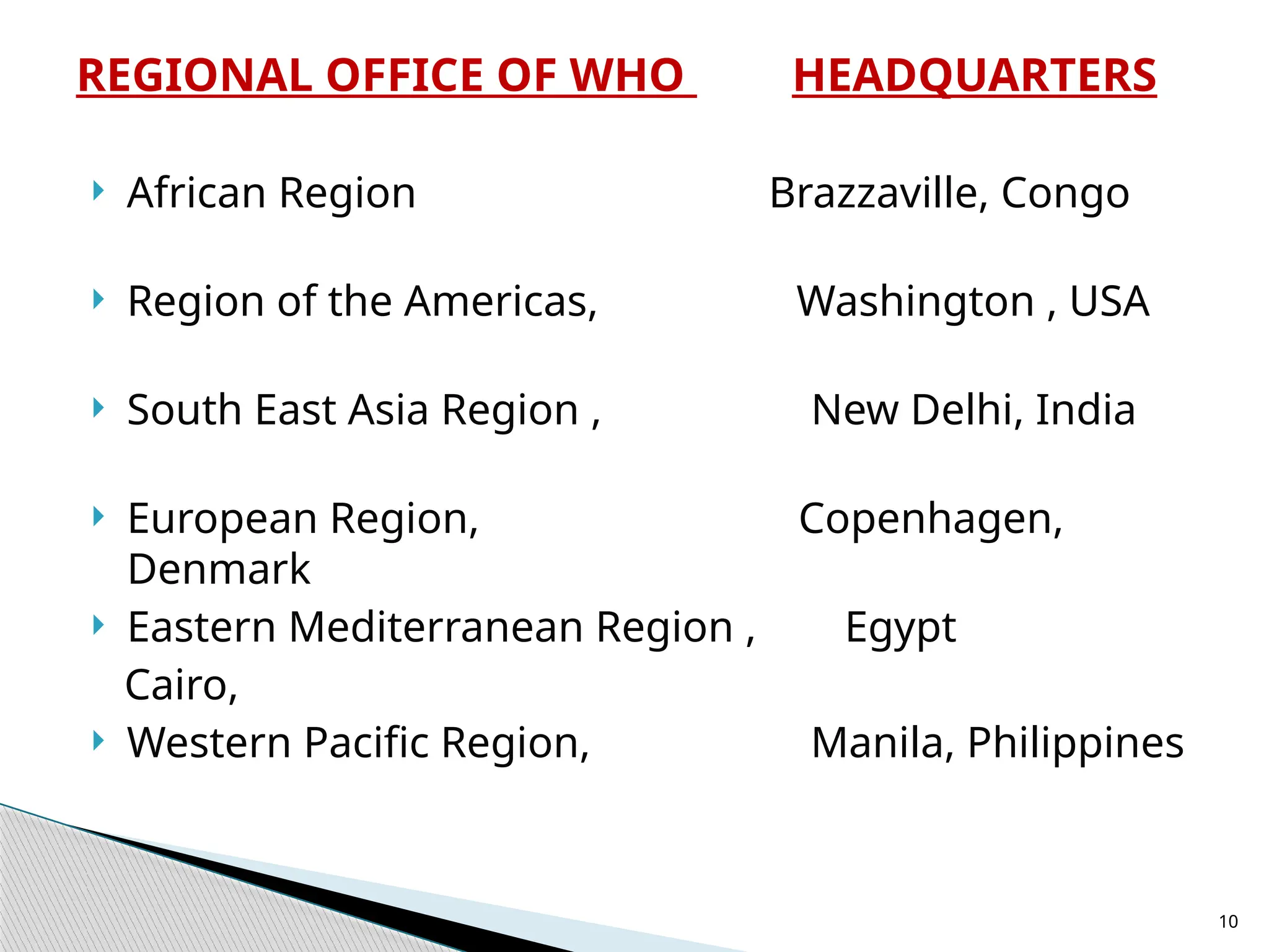 WHO -world health organization PowerPoint | PPTX