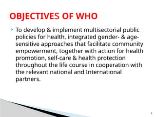 WHO -world health organization PowerPoint | PPTX
