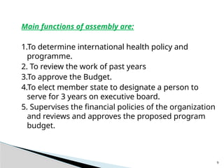 WHO -world health organization PowerPoint | PPTX