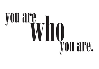 who are you? | PDF