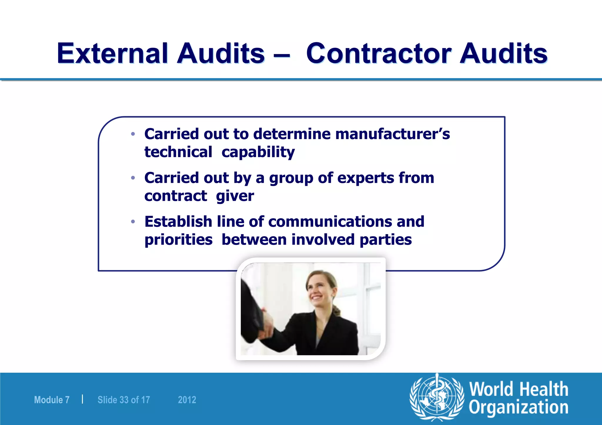 WHO- Self Inspection & Quality Audit_2012.ppt