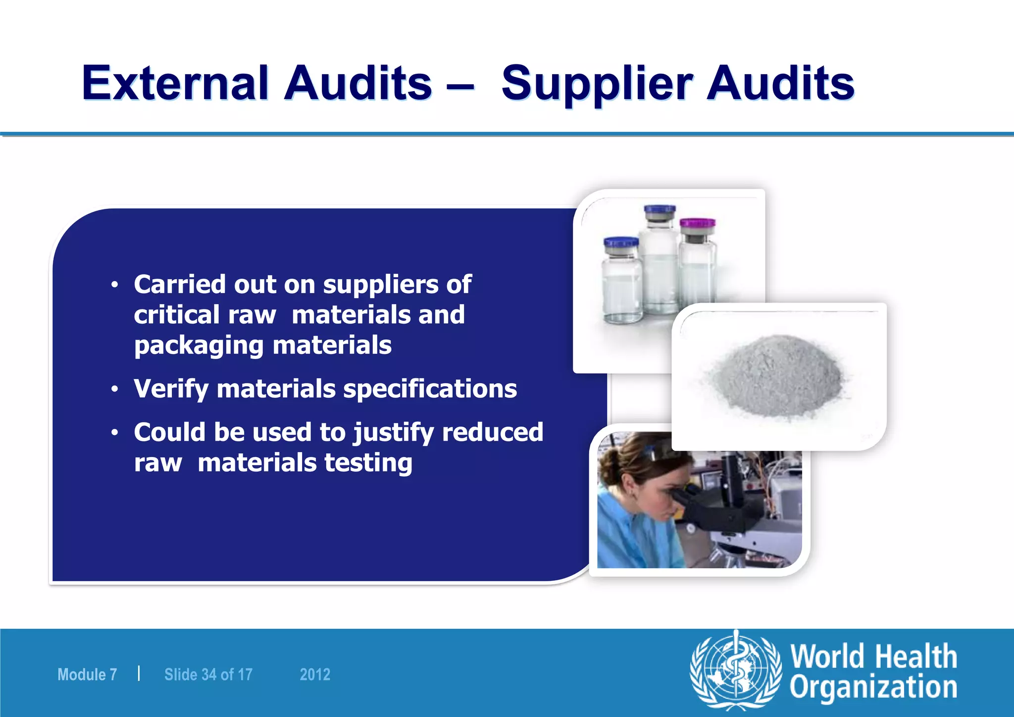 WHO- Self Inspection & Quality Audit_2012.ppt