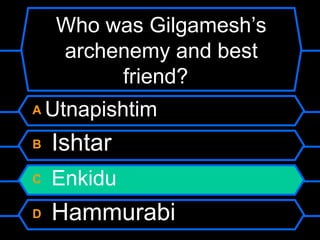 WHO WANTS TO BE A MILLIONAIRE: MESOPOTAMIA AND EGYPT EDITION | PPT