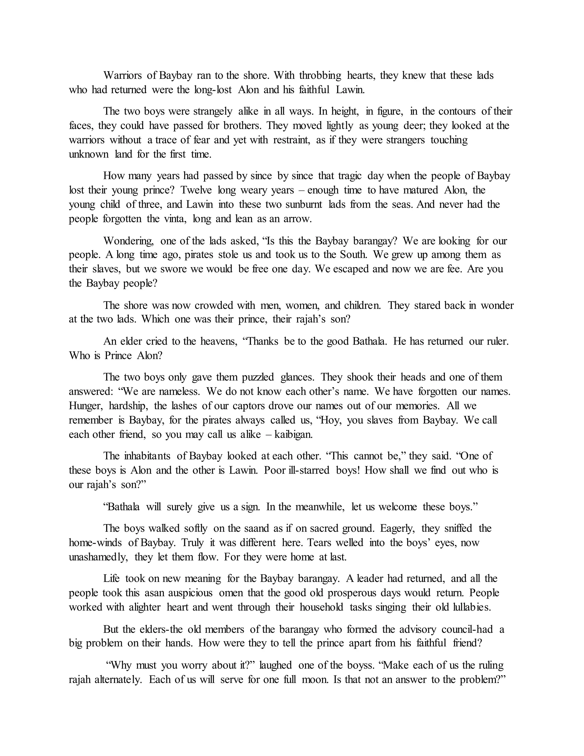 Who was the Rajah's Son | DOCX