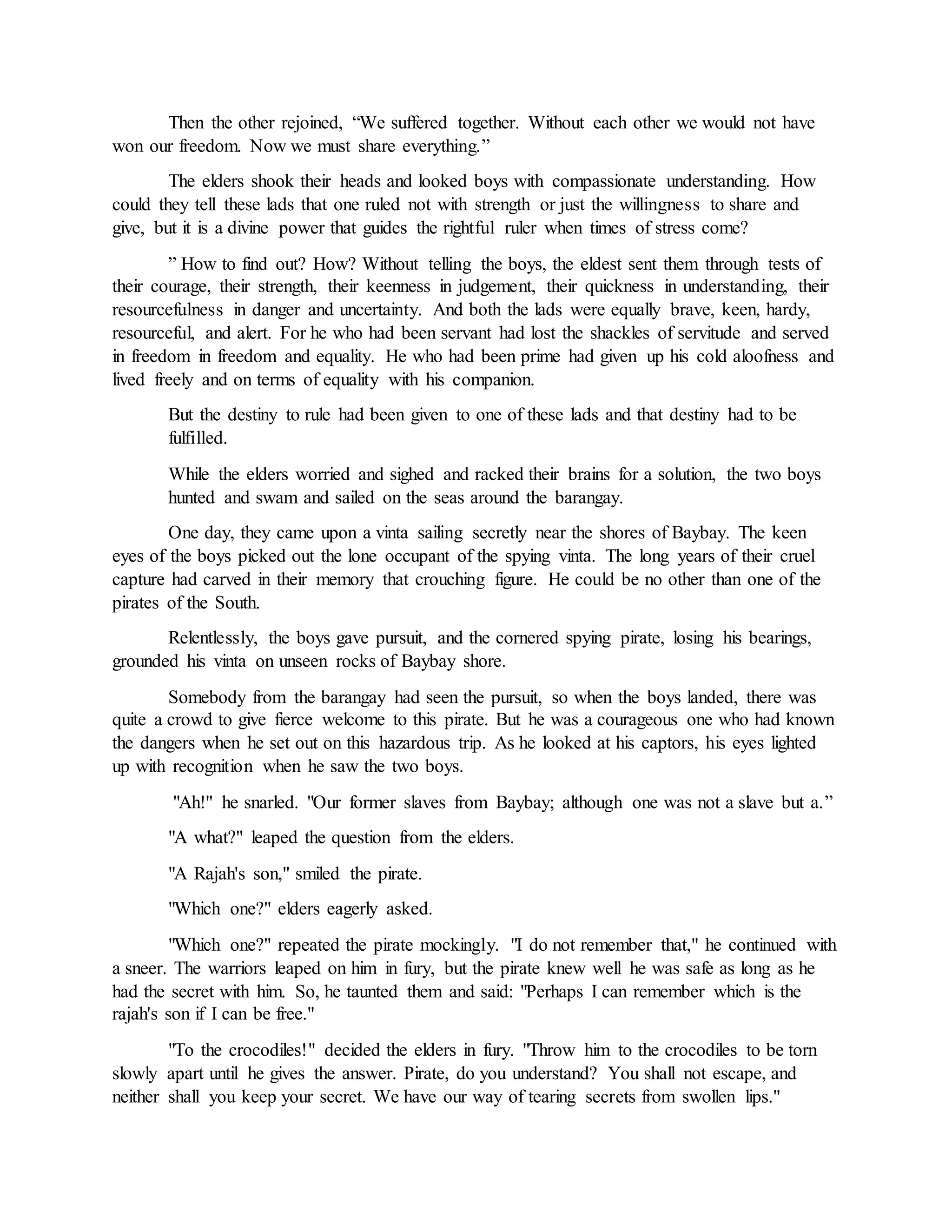 Who was the Rajah's Son | DOCX