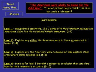 Who Was To Blame For The Cold War? | PPT