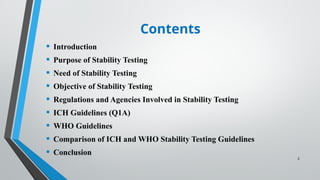 UNIT3- M.PHARM- SEM1st-WHO ICH Stability Testing Guidelines (DHANASHREE ...