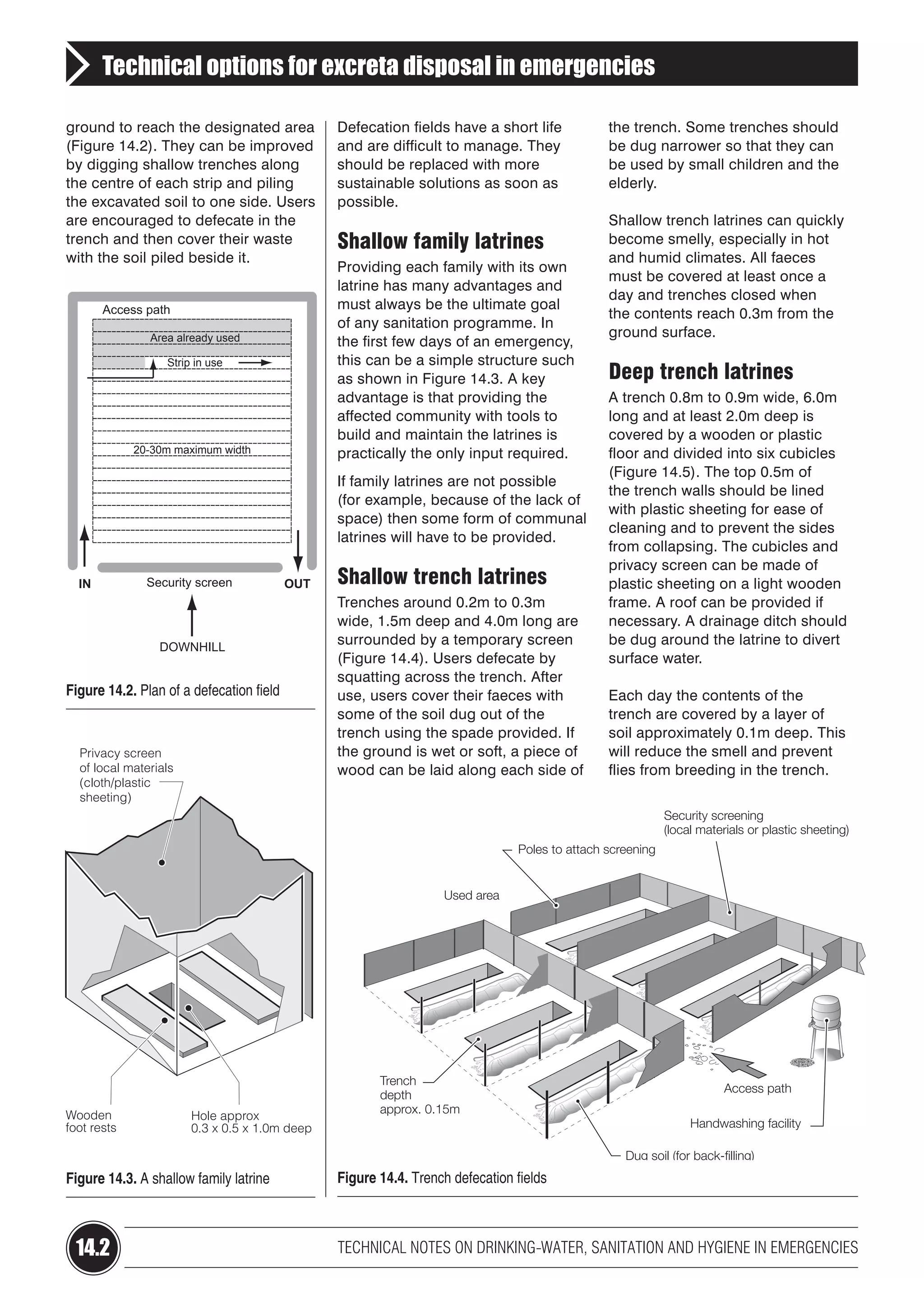 Who 2011 technical options for excreta disposal in emergencies | PDF