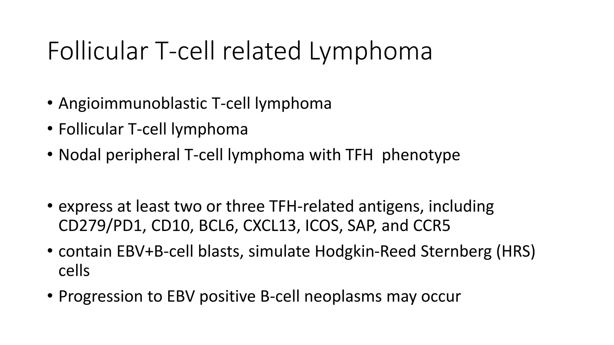 WHO 2016 lymphoma classification | PPTX