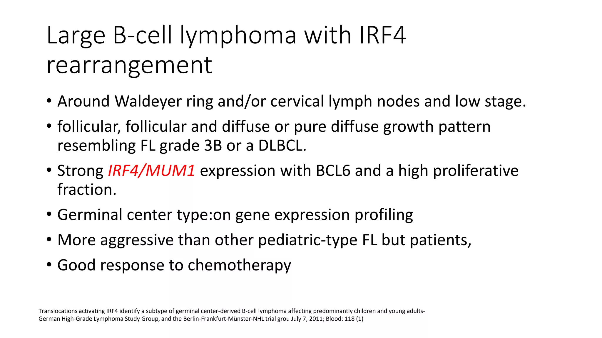 WHO 2016 lymphoma classification | PPTX