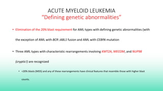 5th EDITION OF WHO HEMATOLYMPHOID TUMORS- PART 1 (MYELOID) .pptx