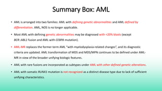5th EDITION OF WHO HEMATOLYMPHOID TUMORS- PART 1 (MYELOID) .pptx