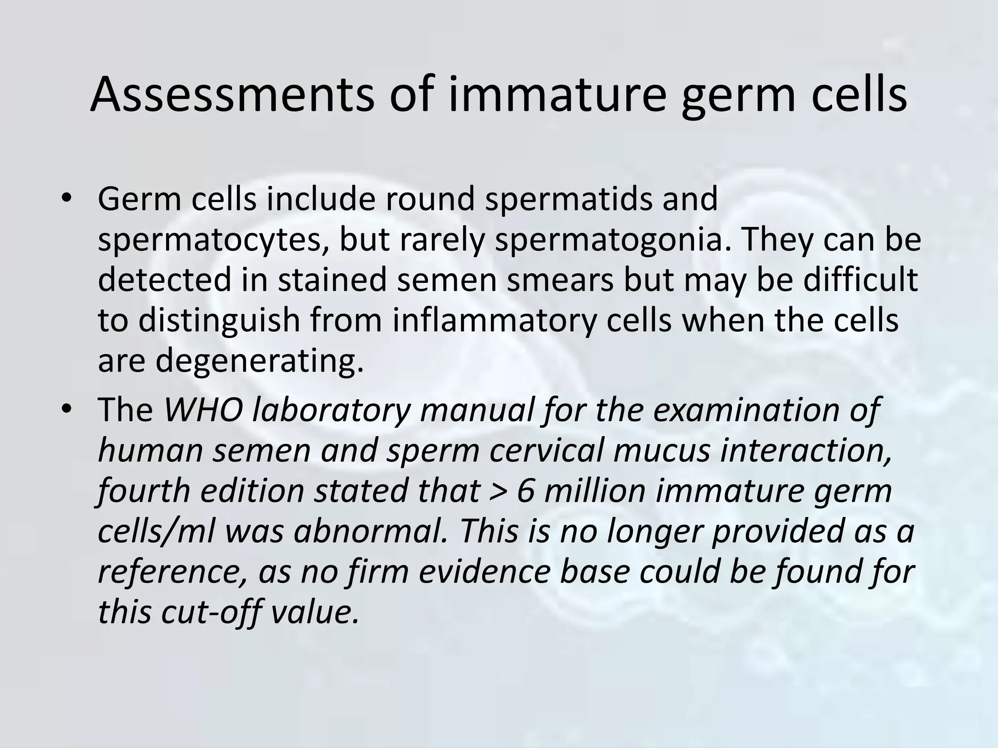 WHO 6TH EDITION UPDATE FOR SEMEN ANALYSIS | PPTX