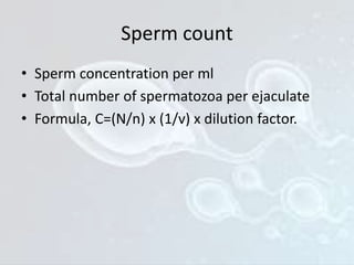 WHO 6TH EDITION UPDATE FOR SEMEN ANALYSIS | PPTX