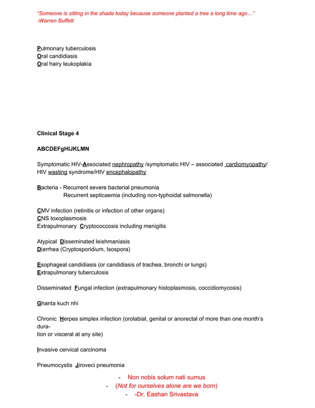 Who aids hiv staging easy | PDF