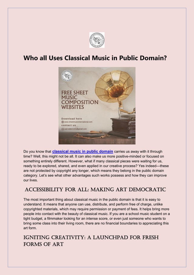 Who all Uses Classical Music in Public Domain.pdf