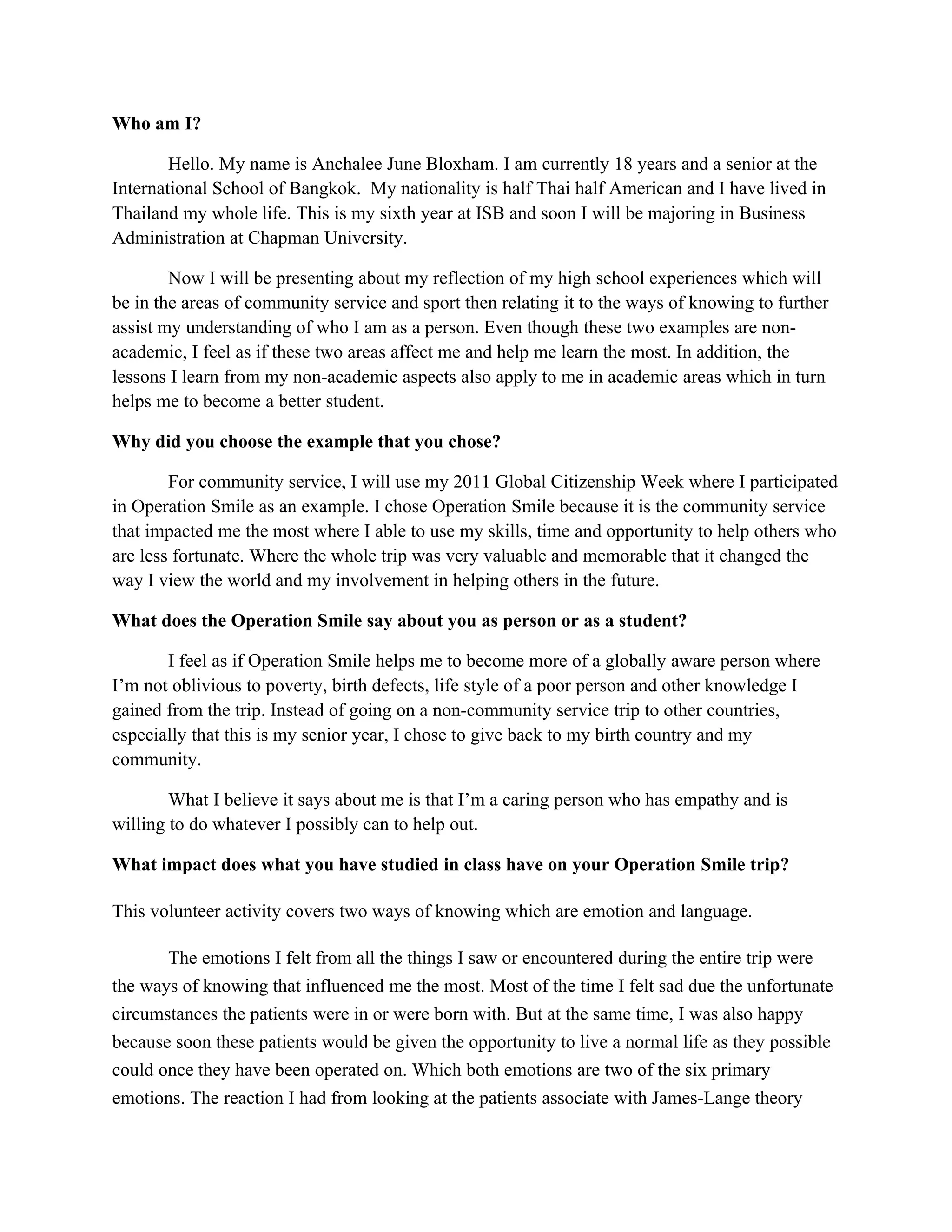 Senior Seminar Presentation Script | DOC