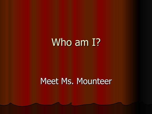 Who Am I? | PPT