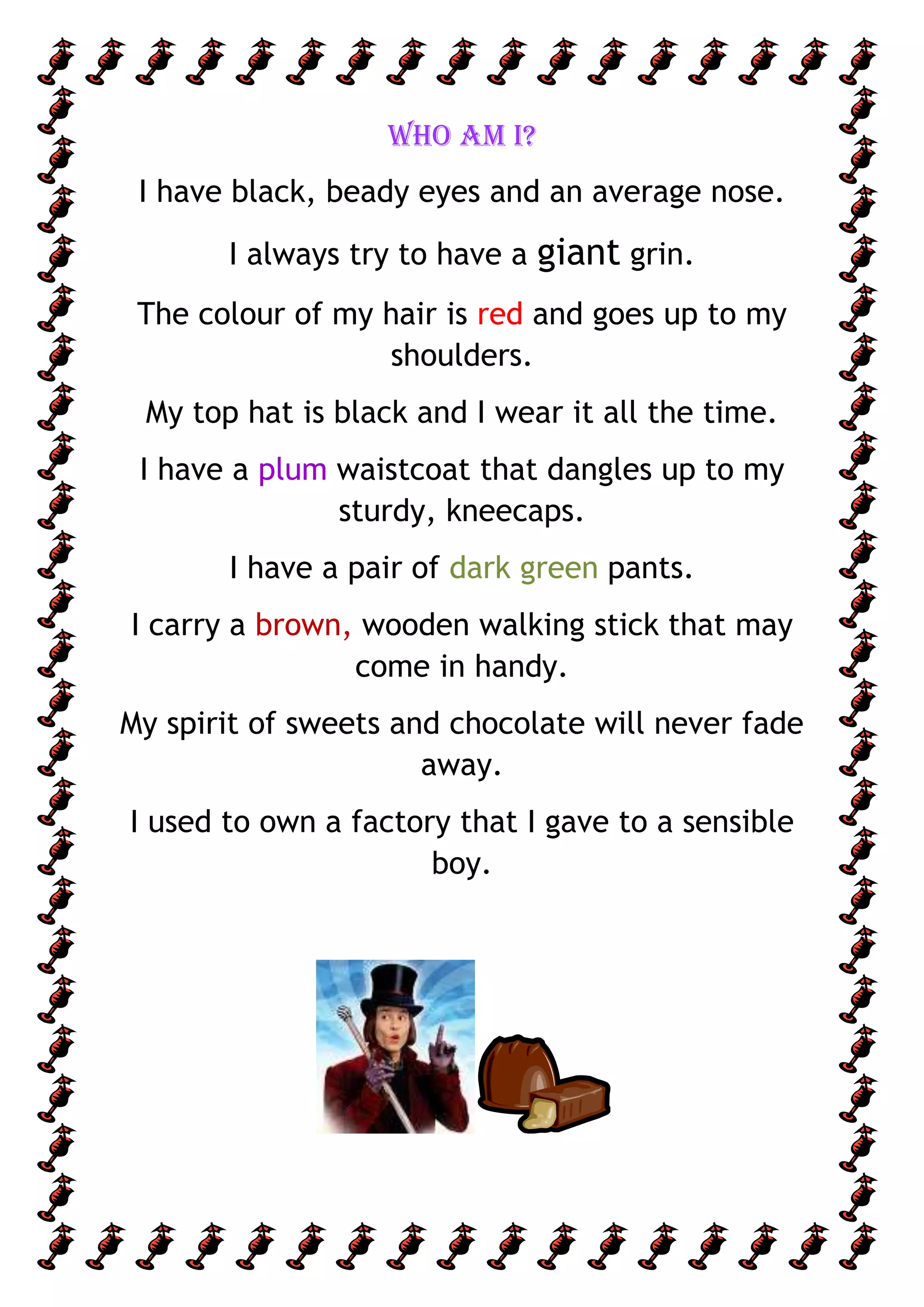 Who am i quiz maheeta, sally and pubuduni | DOCX