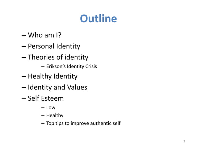 'Who am I?' Exploring Personal Identity | PPTX