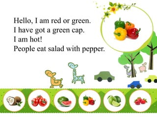 Who am i fruit and vegetables | PPTX