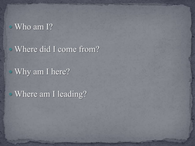 Who am I? | PPT