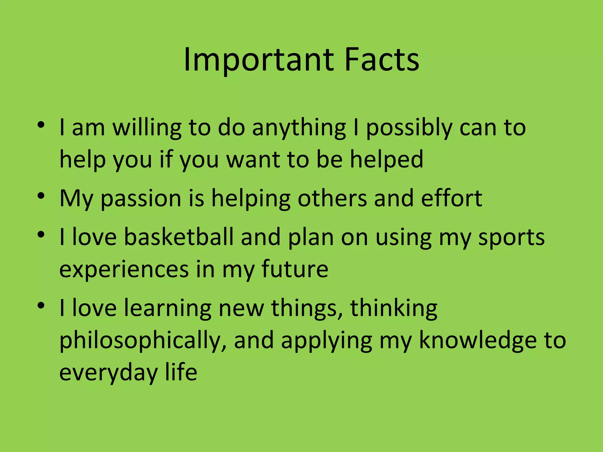 Who am i presentation | PPT