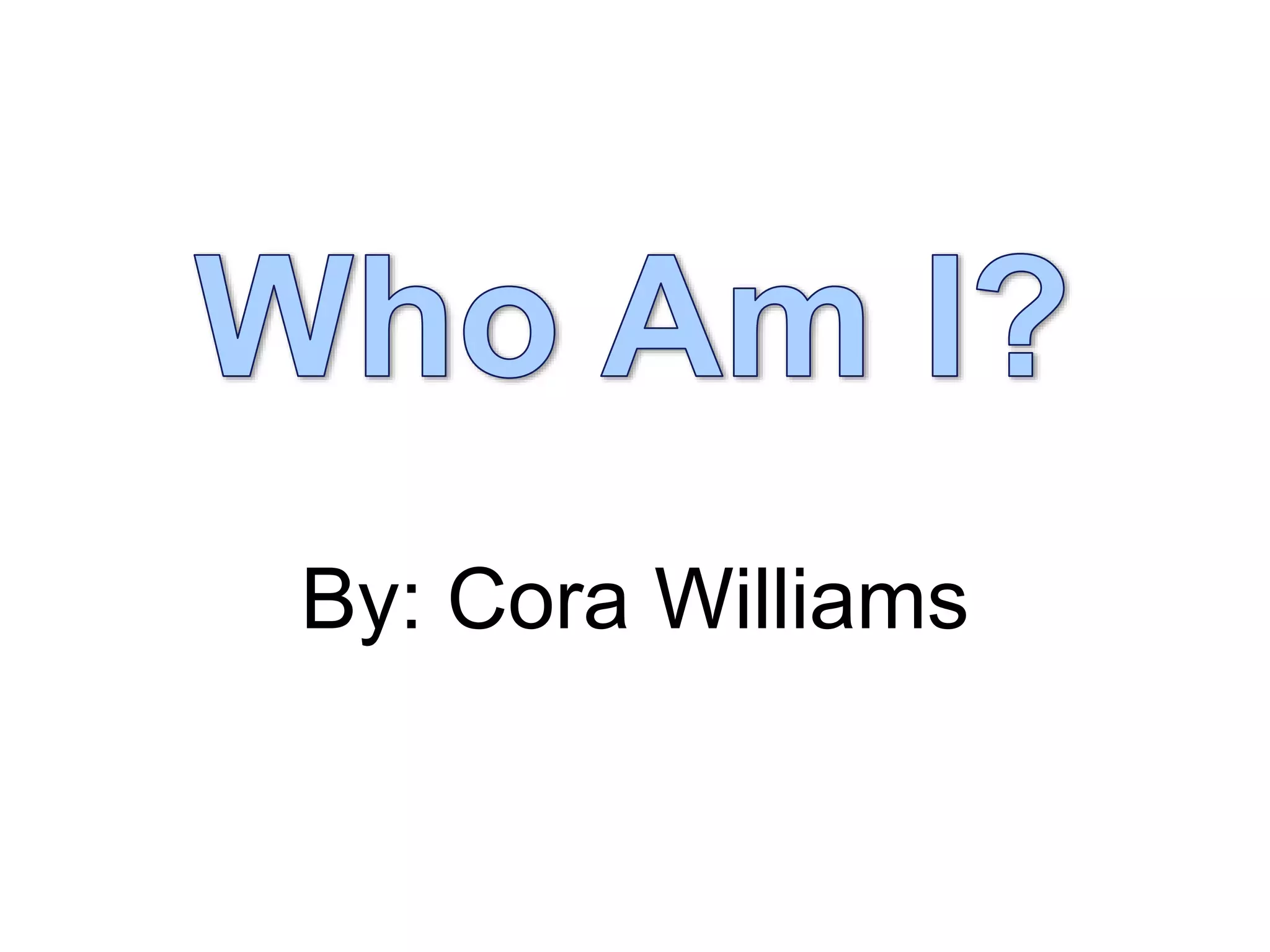 Who am i presentation | PPTX