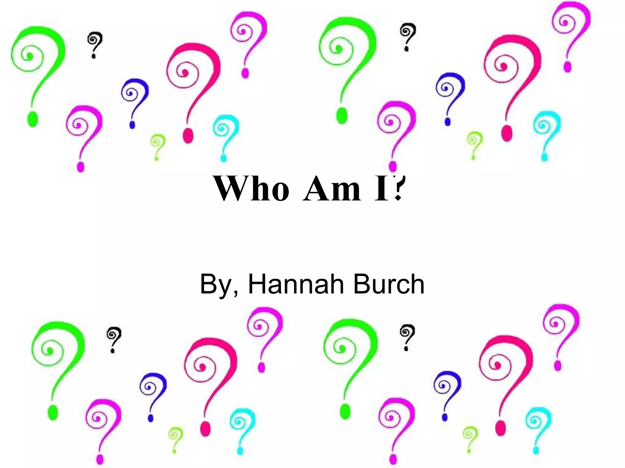 Who am I Template | PPT