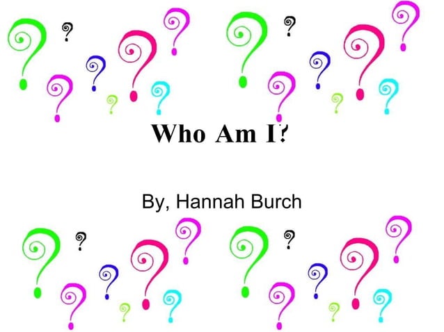 Who am I Template | PPT