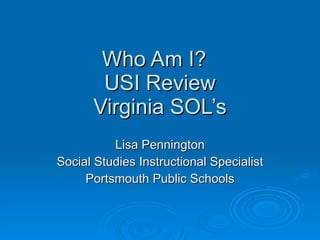 Who am i usi review | PPT