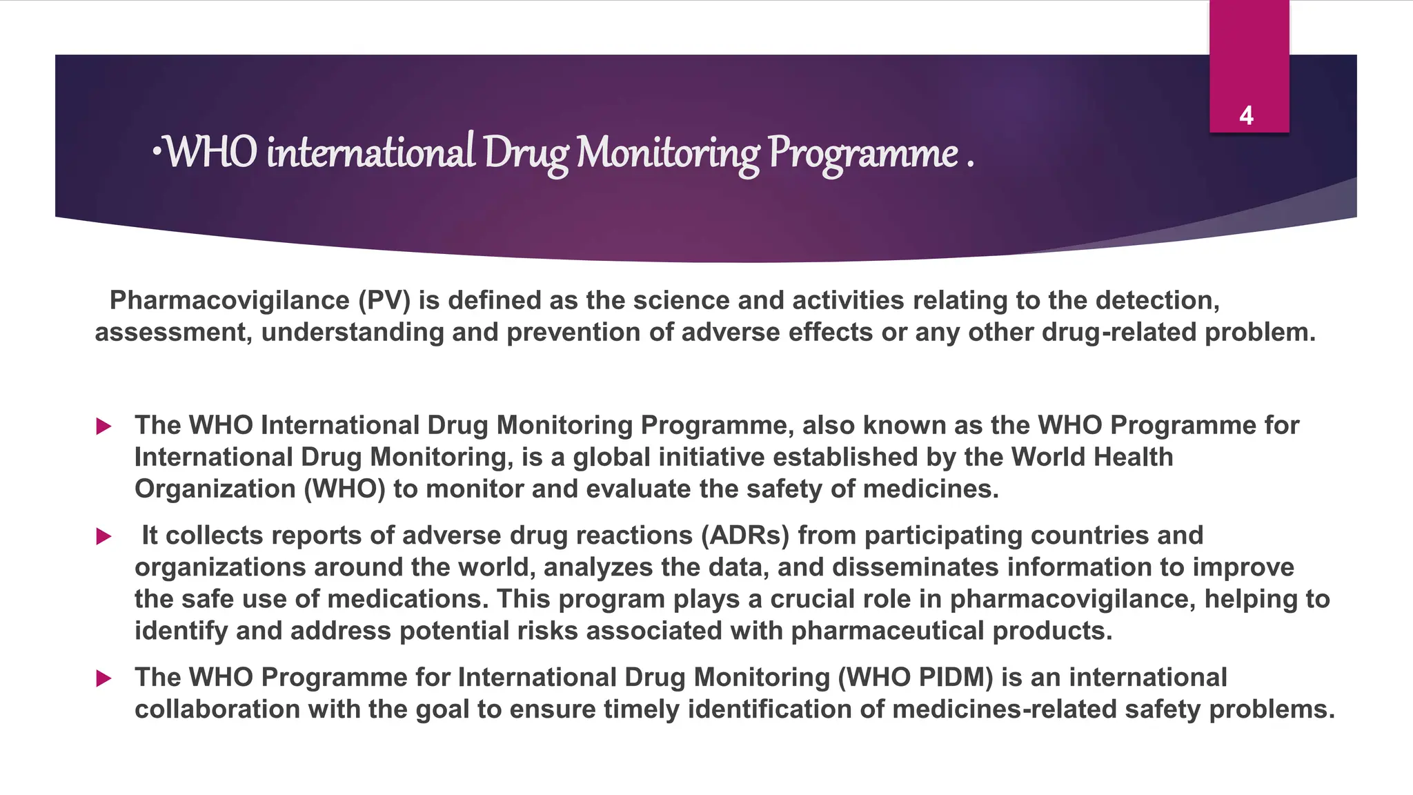 WHO AND PHARMACOVIGILANCE (Clinical Research & Pharmacovigilance.pptx