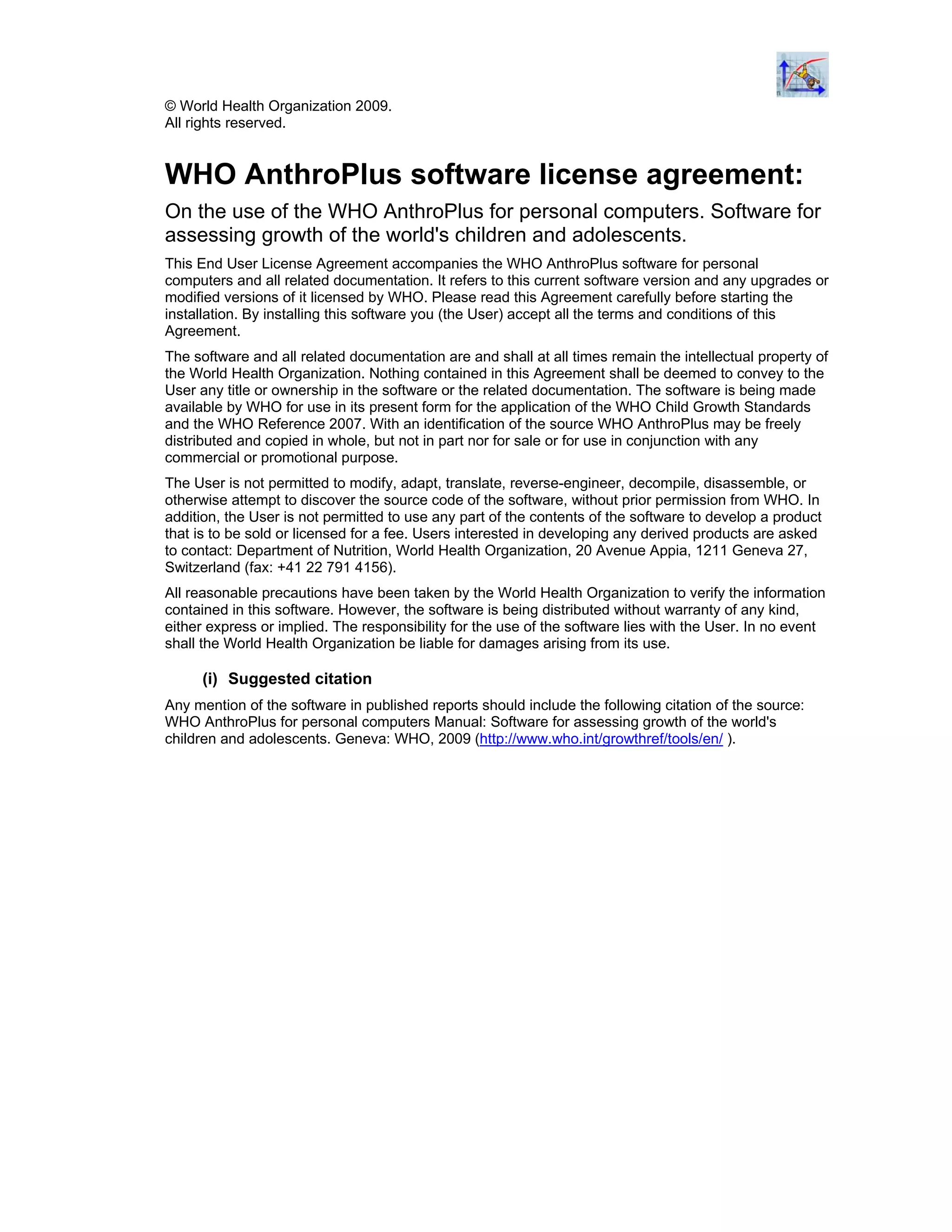 Who anthroplus manual | PDF