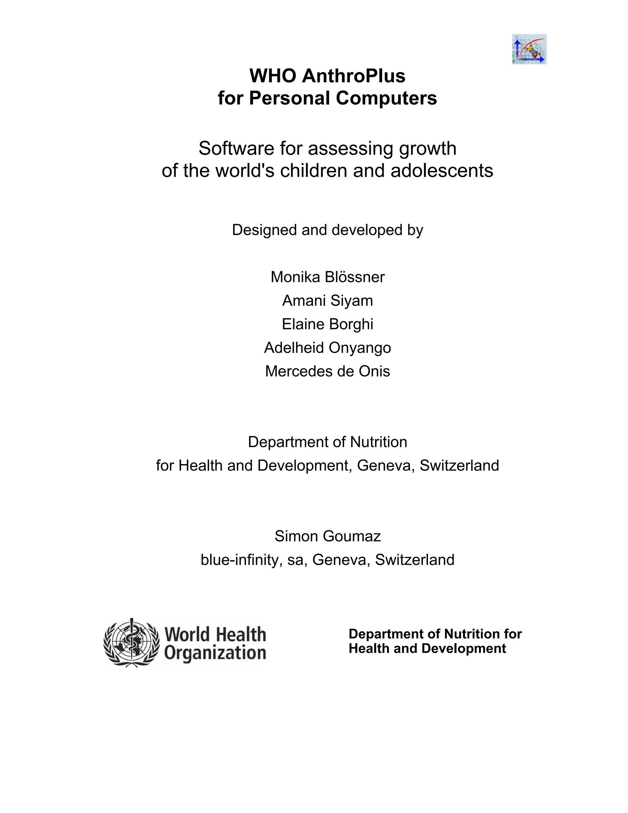 Who anthroplus manual | PDF