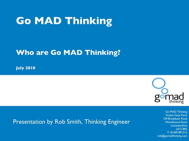Who Are Go Mad Thinking | PPT | Business | Business and Finance