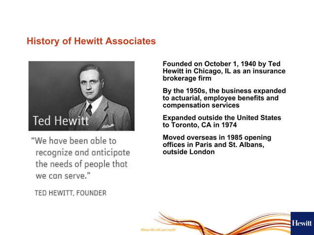 Hewitt Associates - A True Business and Cultural Overview | PPT | Human ...