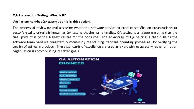 Who Are Qa Automation Engineers And What Is Qa Automation Ppt 9583