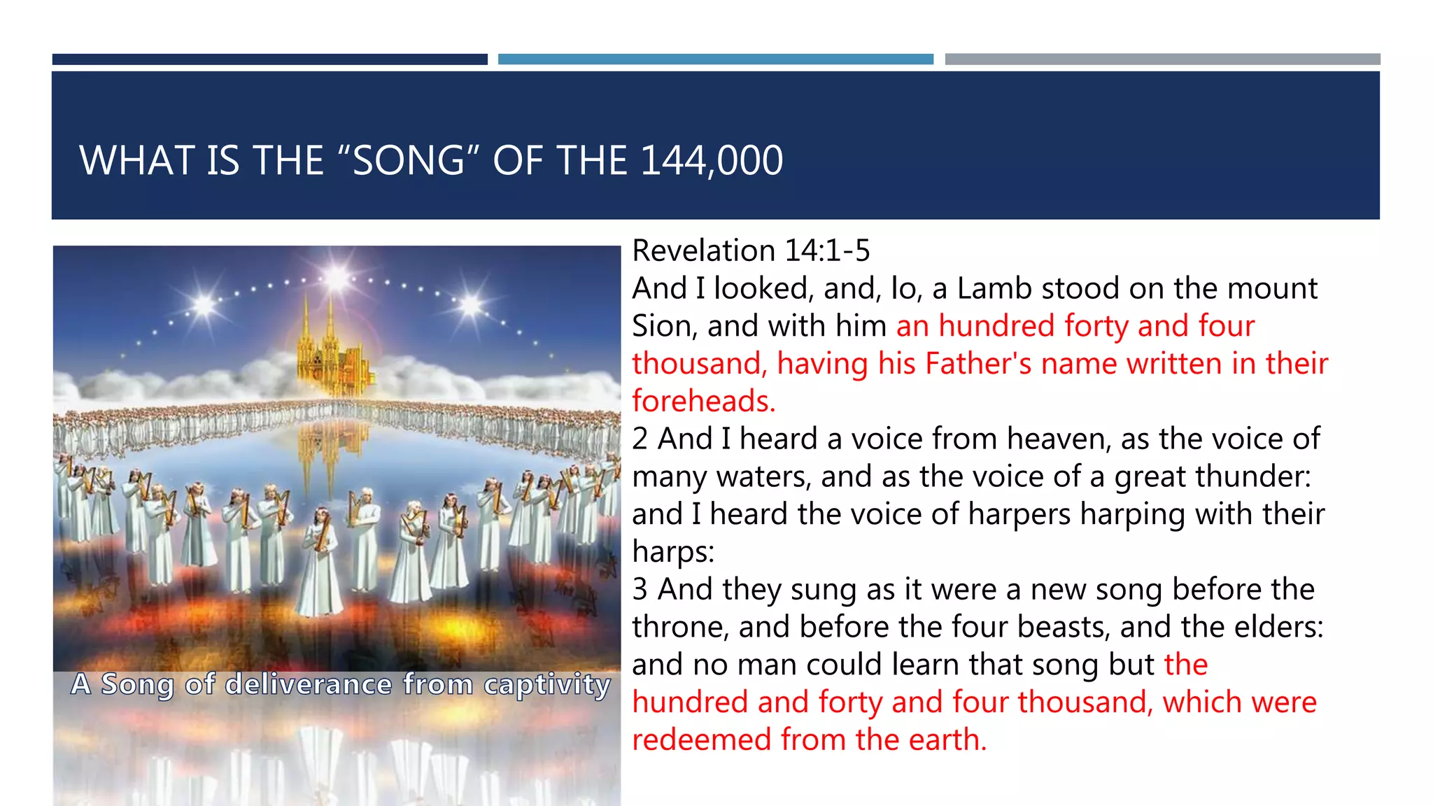 Who are the 144,000 | PPTX