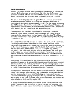 Who are the 144,000 handout | DOC