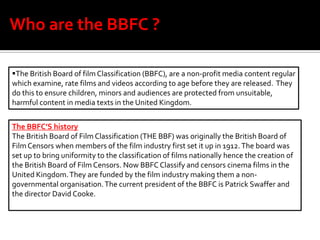 Who are the bbfc? | PPT