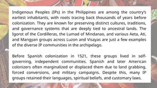 WHO ARE THE INDIGENOUS PEOPLE IN THE PHIL | PPTX