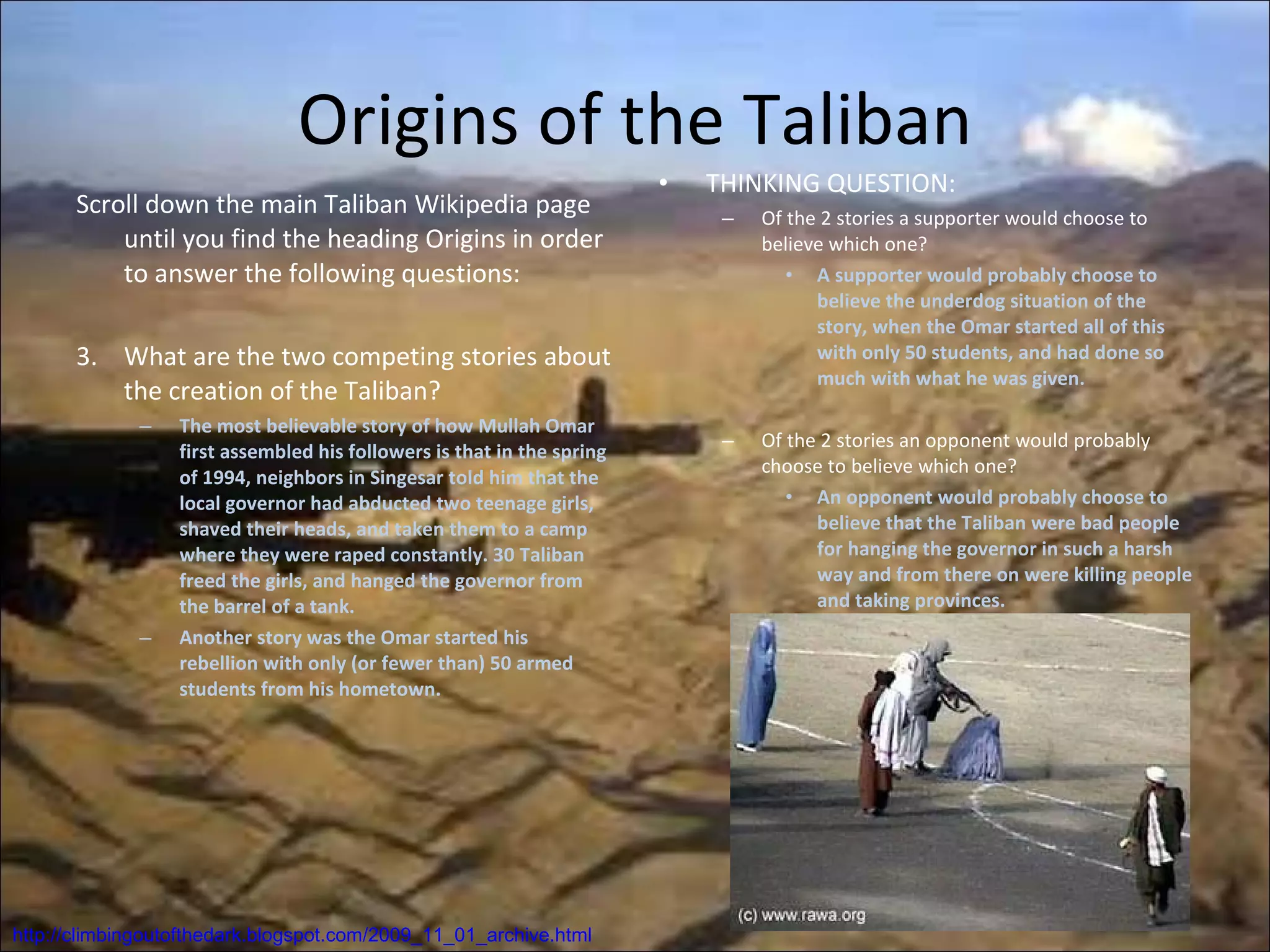 Who are the Taliban | PPT