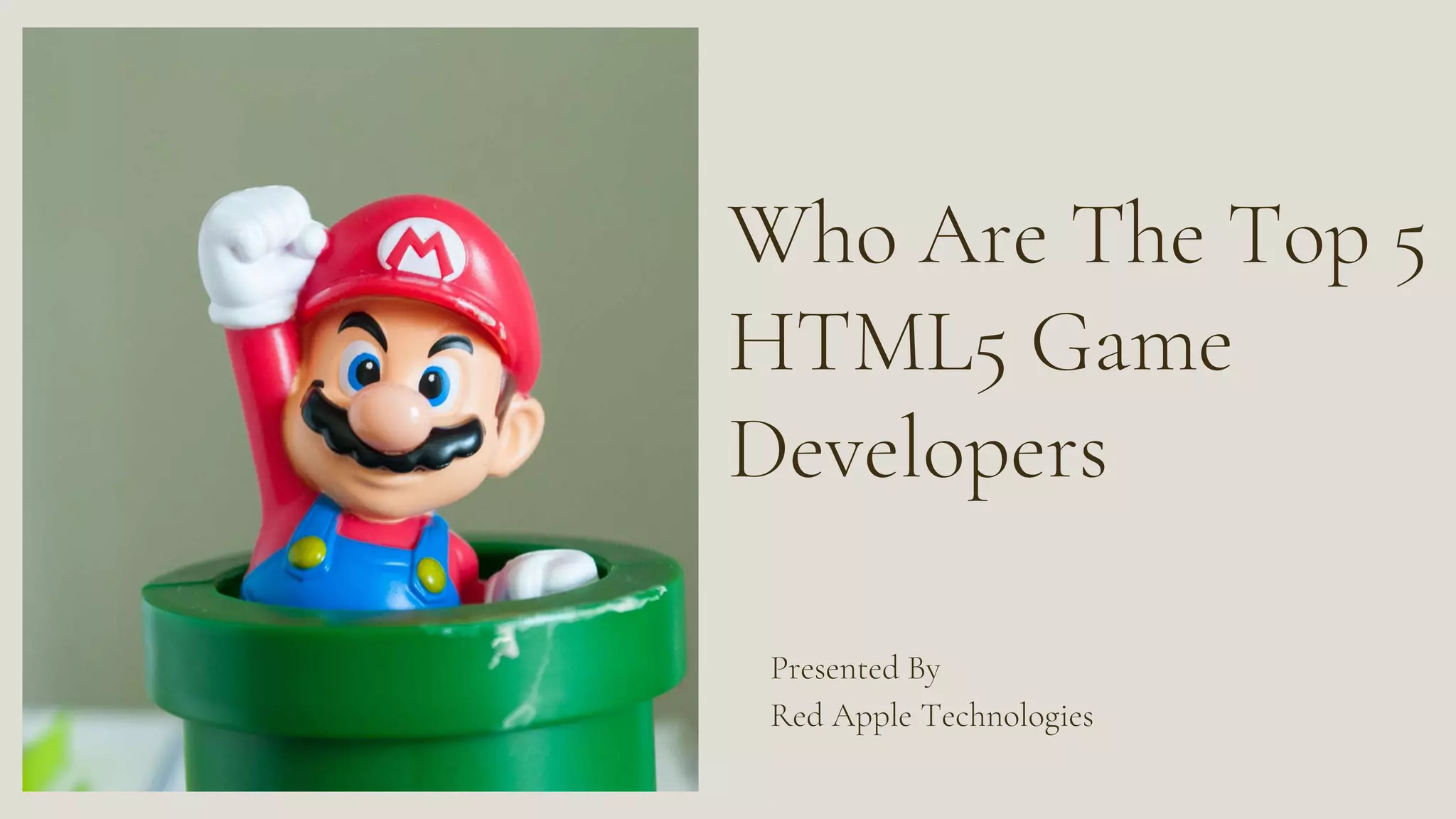 Who Are The Top 5 HTML5 Game Developers | PPT