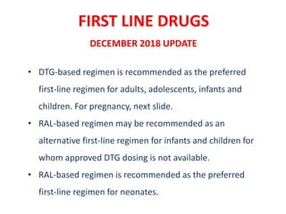 WHO ART Guidelines for HIV | PPTX