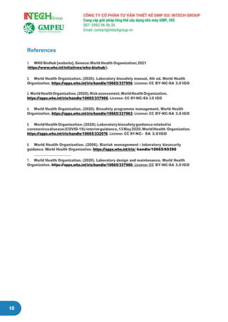 WHO BioHub System. Biosafety and biosecurity: Criteria and operational ...