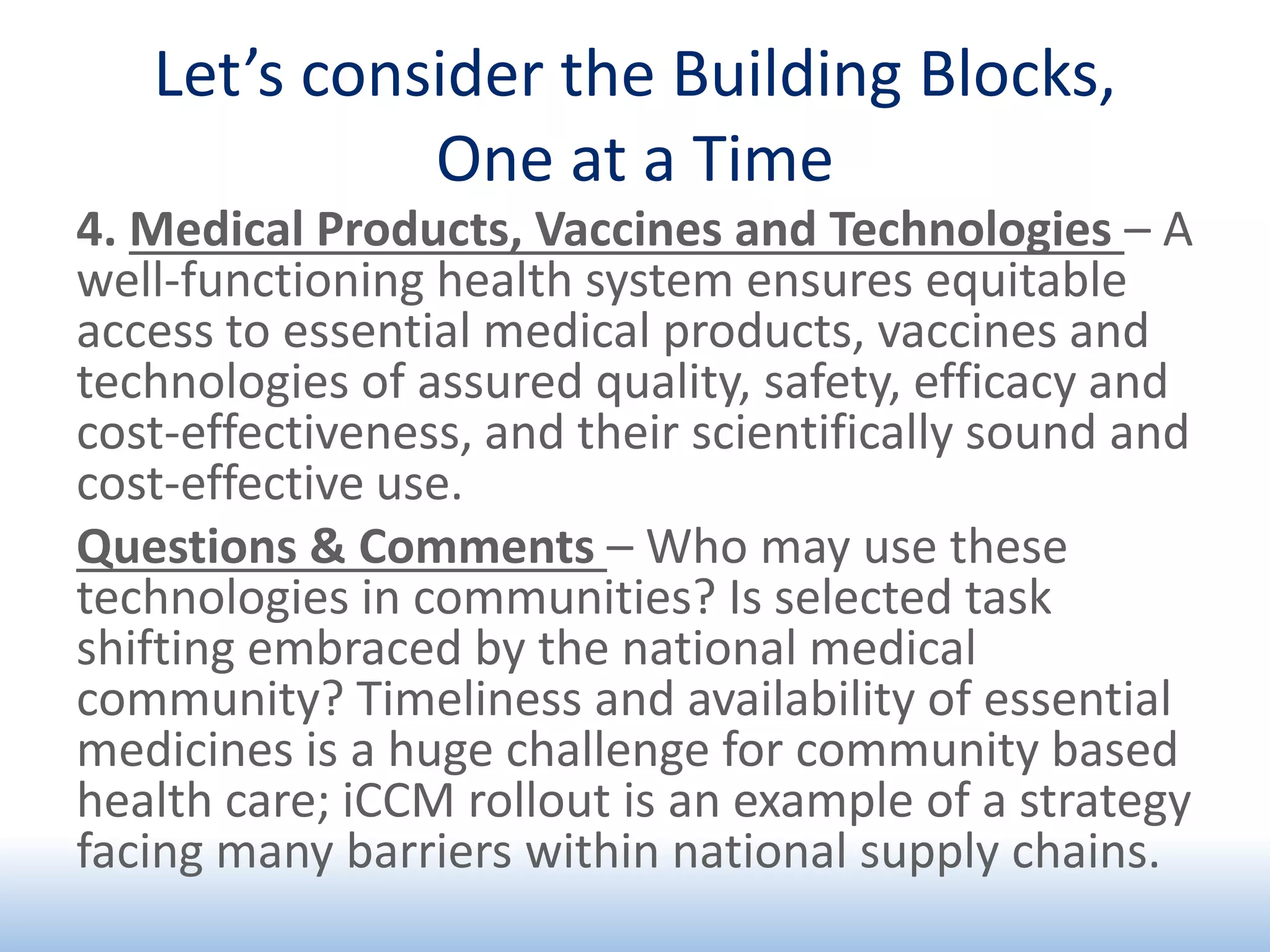 WHO Building Blocks_ | PDF